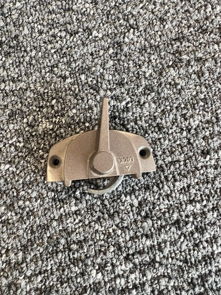 Entry Guard Sweep Lock w/Lugs, Bronze